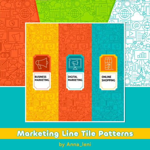 Marketing Line Tile Patterns – MasterBundles