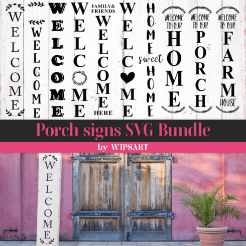 Porch signs SVG Bundle, Welcome Porch Sign SVG | Master Bundles