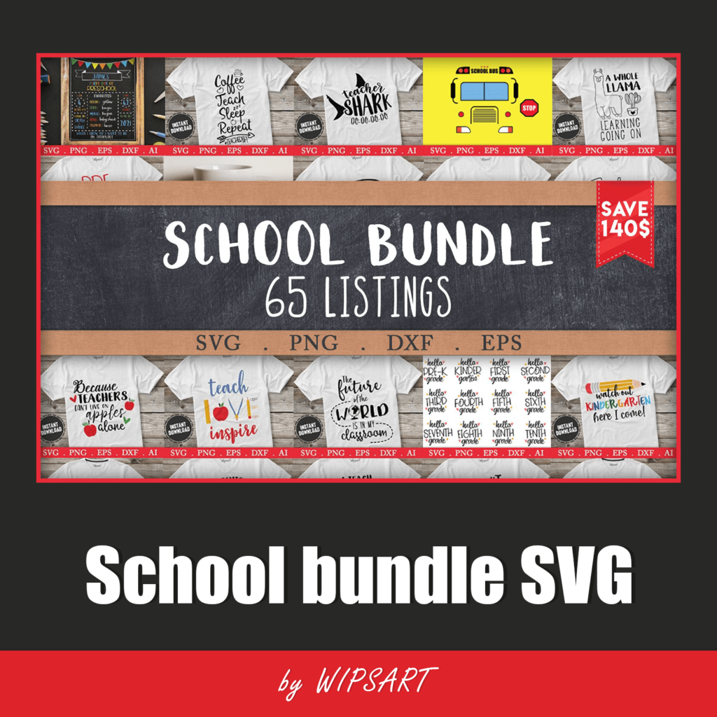 School Bundle SVG, First Day of School SVG, Back to School – MasterBundles