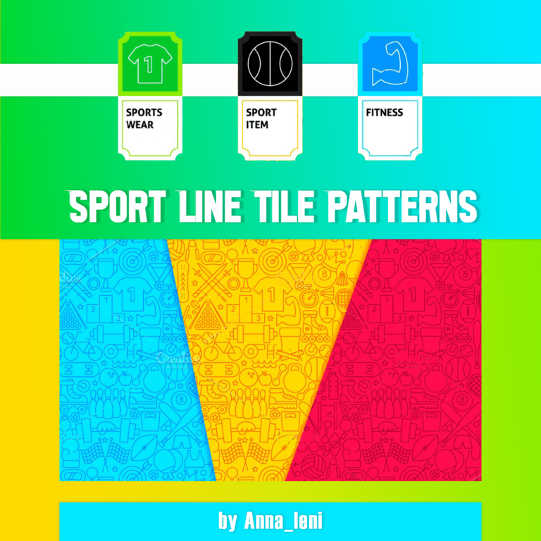 Retro Line Tile Patterns | Master Bundles