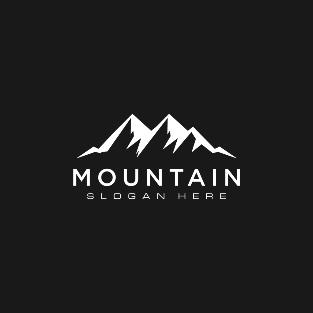 6 logo mountain set design vector template - MasterBundles