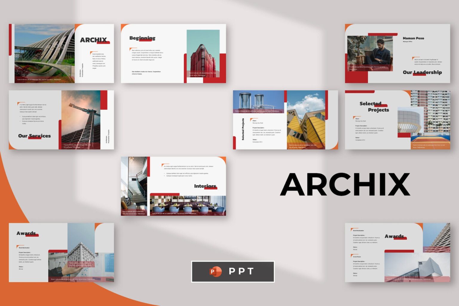 ARCHIX - Architecture Powerpoint Template – MasterBundles