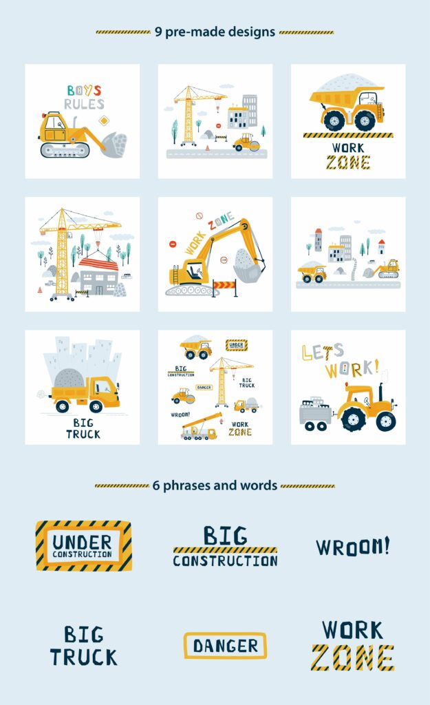 Big Construction-Kids Car Collection – MasterBundles