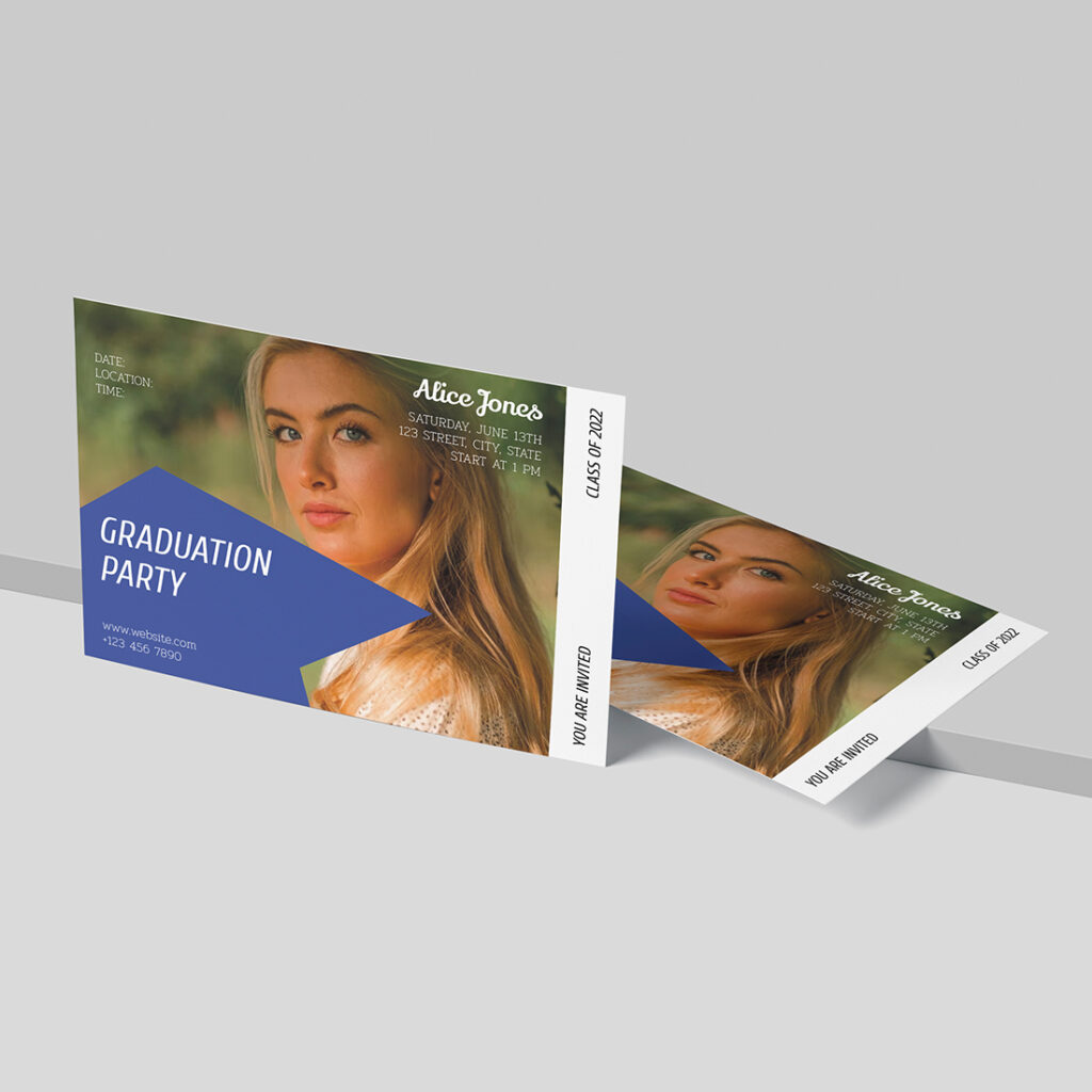 Clean Graduation Party Invitation – MasterBundles