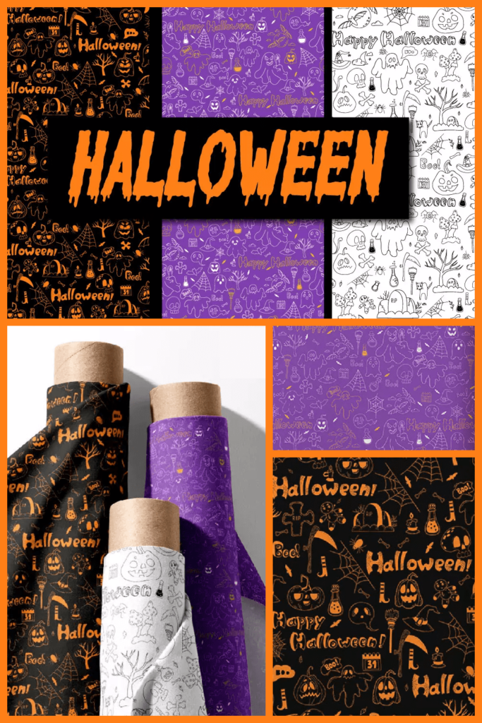 50+ Inspiring Halloween Patterns: Free and Premium