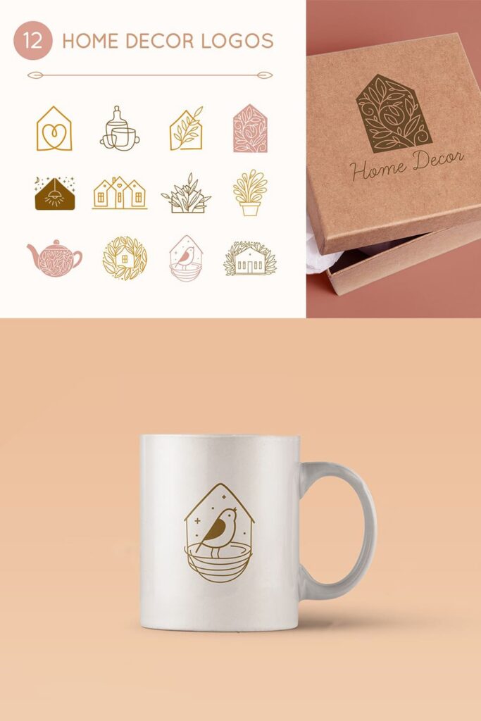 12 Home Decor Logos – MasterBundles