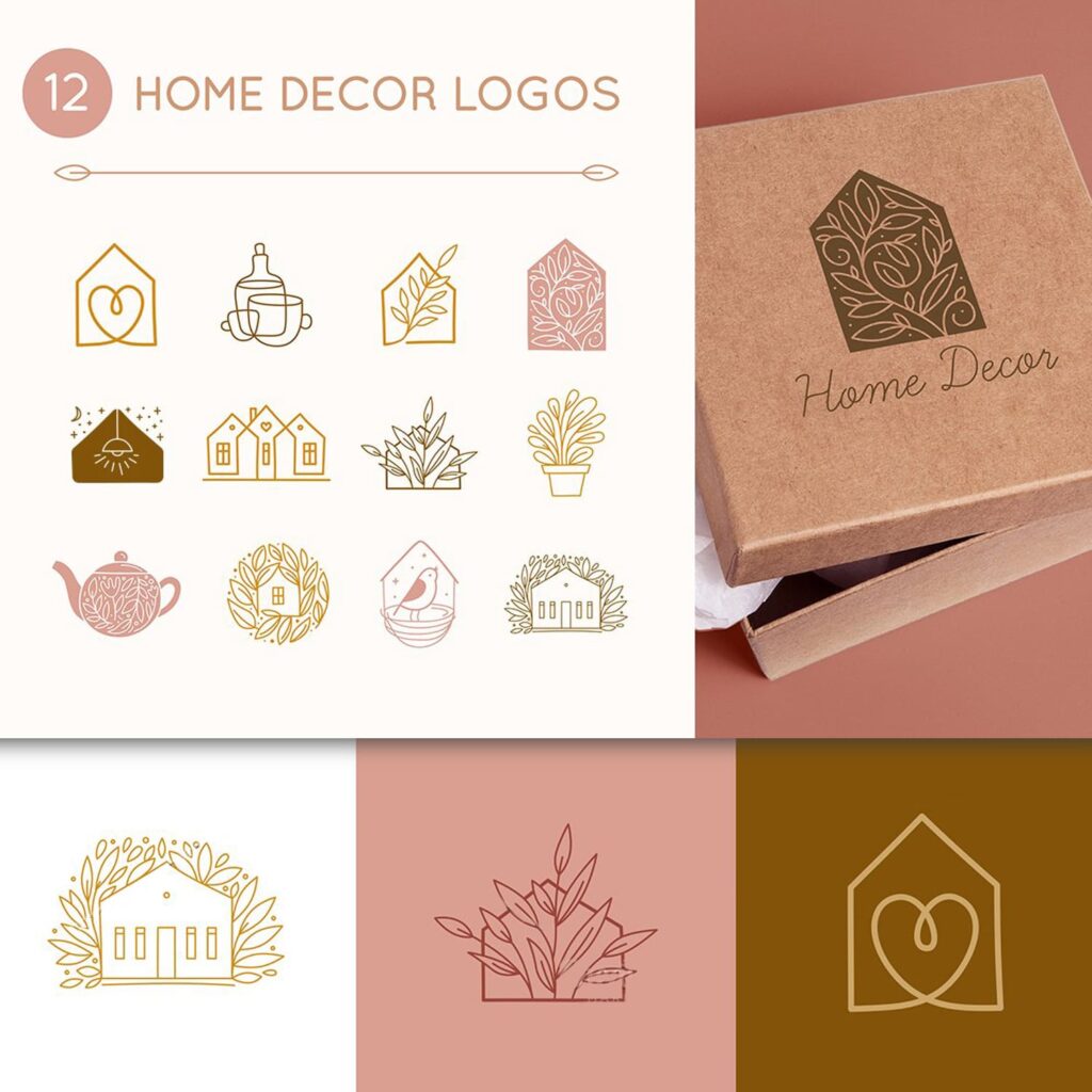 12 Home Decor Logos – MasterBundles