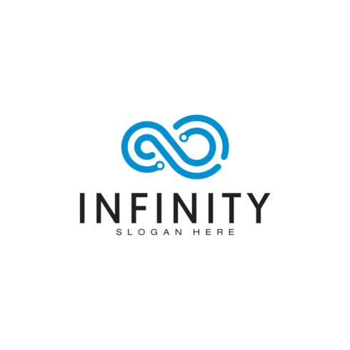 set of Infinity tech logo design vector , 2 logo design - MasterBundles
