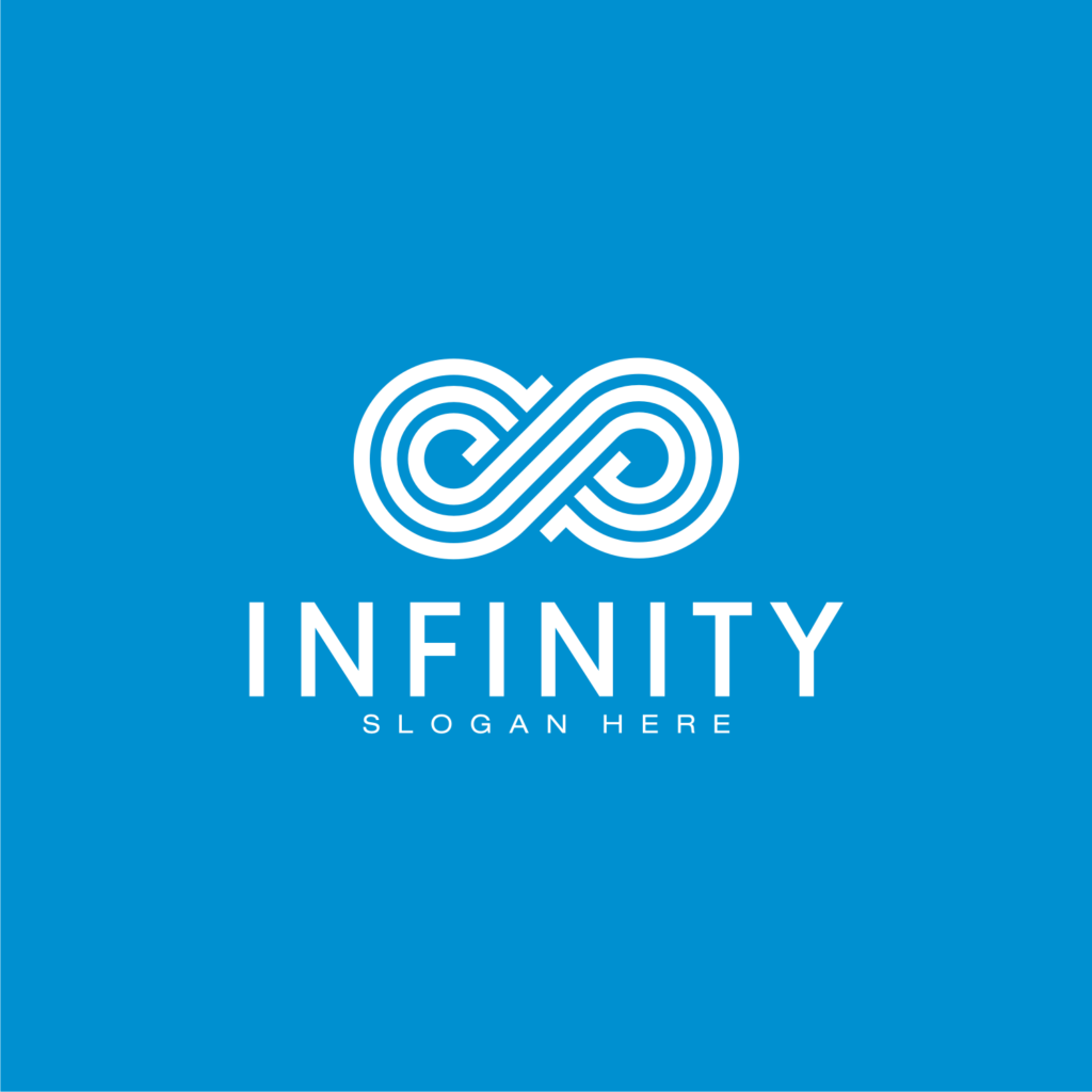 set of Infinity tech logo design vector , 2 logo design - MasterBundles