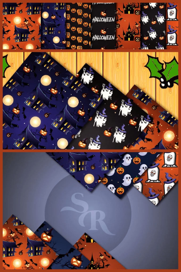 50+ Inspiring Halloween Patterns: Free and Premium