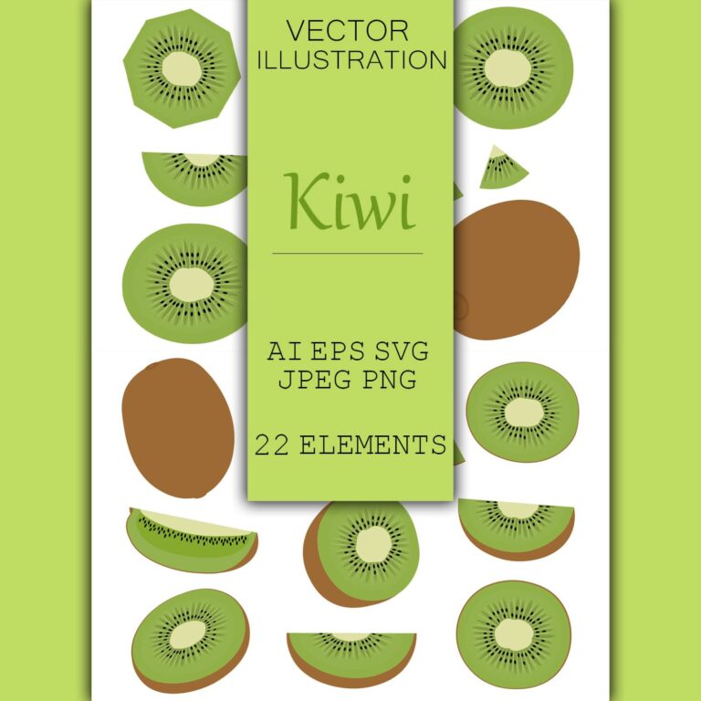 Kiwi Vector. Kiwi Fruits Clipart. Kiwi SVG. Fruits SVG – MasterBundles