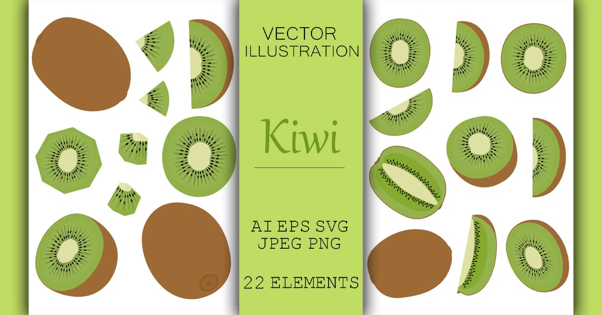 Kiwi Vector. Kiwi Fruits Clipart. Kiwi SVG. Fruits SVG – MasterBundles