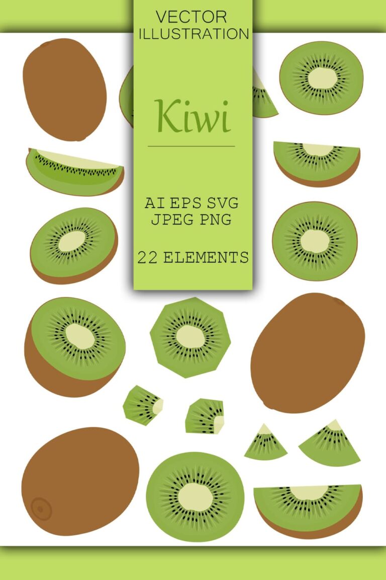 Kiwi Vector. Kiwi Fruits Clipart. Kiwi SVG. Fruits SVG – MasterBundles