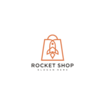 rocket shop logo design vector - MasterBundles