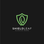 shield leaf logo vector design - MasterBundles