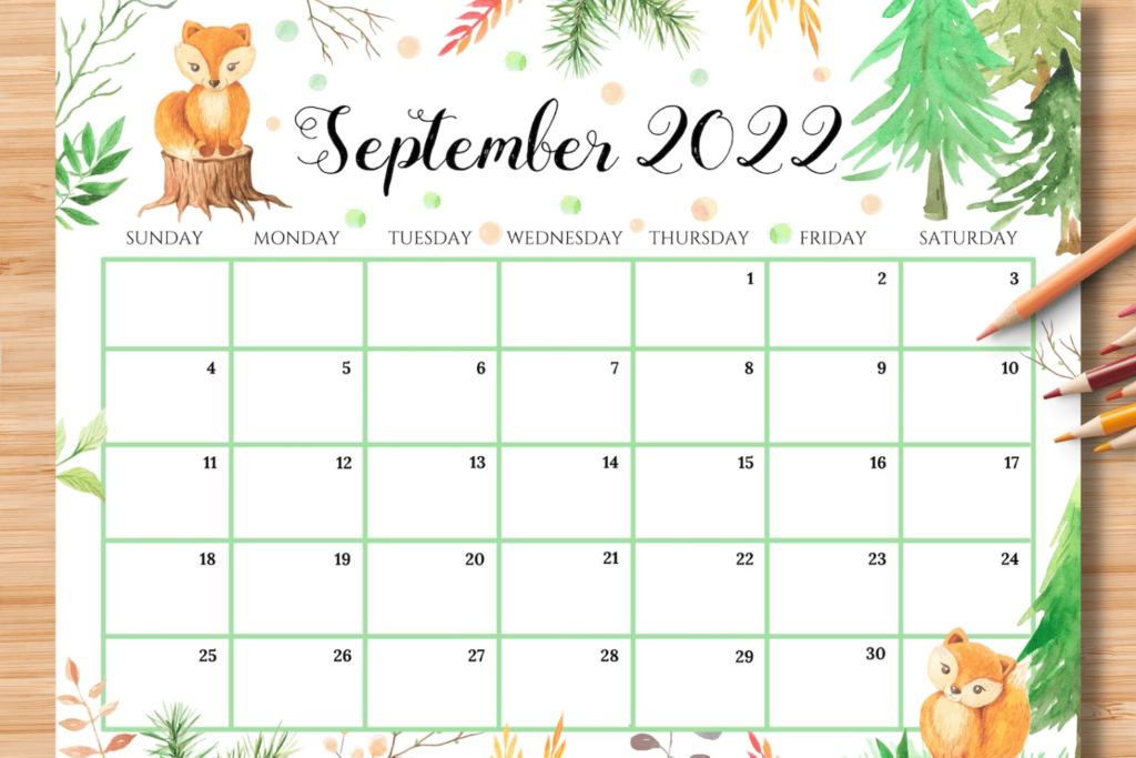 40+ Printable September Calendars 2022: Free & Premium