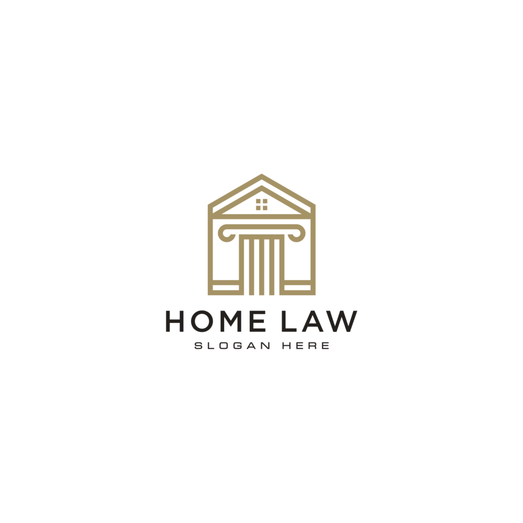 home law firm logo vector design - MasterBundles