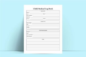 Child Medical Log Book KDP Interior | Master Bundles