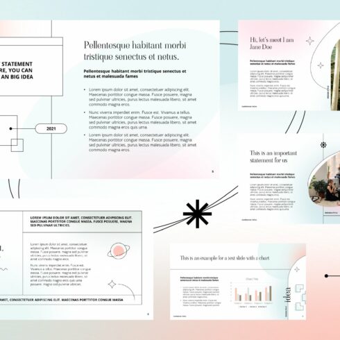 Retro Line - Google Slides Template | Master Bundles