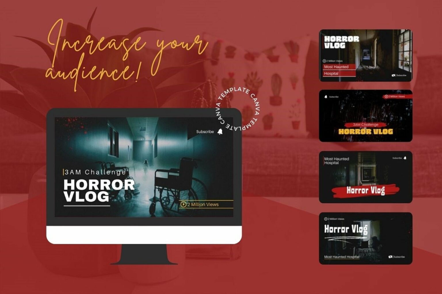 Horror Vlog Youtube Thumbnail – MasterBundles