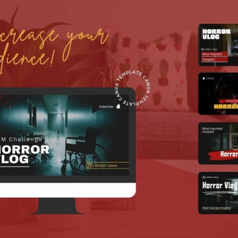 Horror Vlog Youtube Thumbnail | Master Bundles