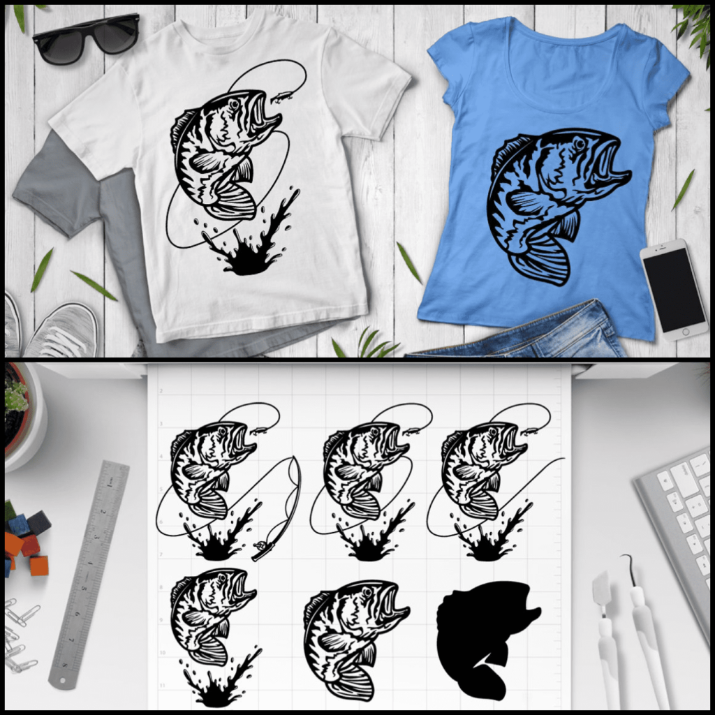 Fishing SVG, Bass Fishing SVG – MasterBundles