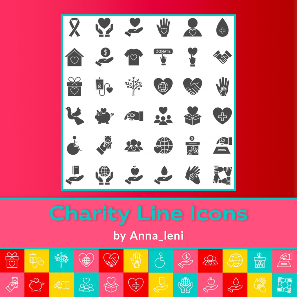 Charity Line Icons – MasterBundles