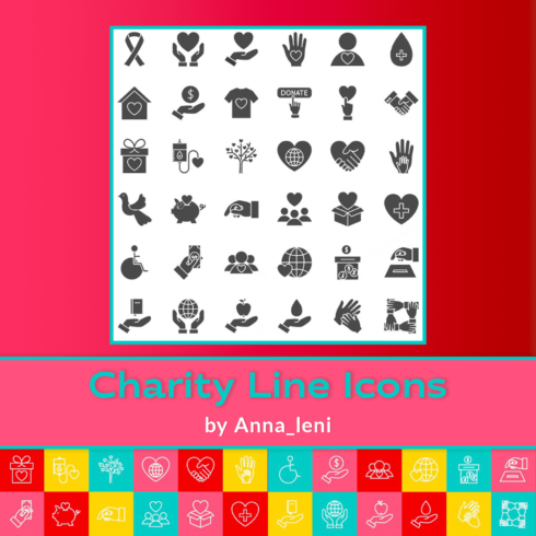 Charity Line Icons – MasterBundles