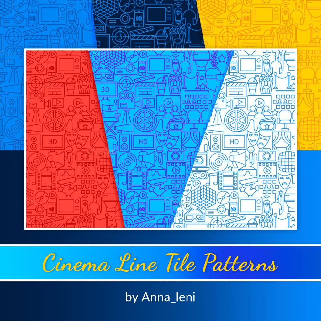 Cinema Line Tile Patterns – MasterBundles