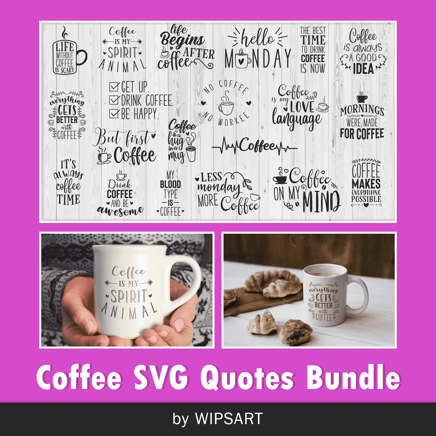 Coffee SVG Quotes Bundle – MasterBundles