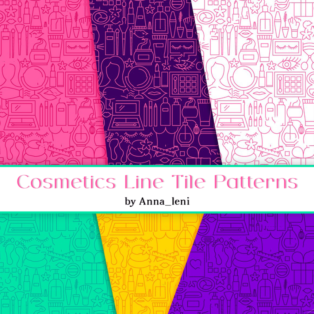 Cosmetics Line Tile Patterns – MasterBundles