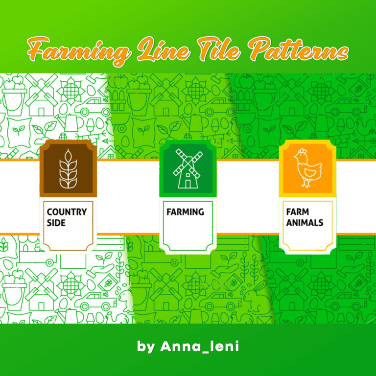 Farming Line Tile Patterns – MasterBundles
