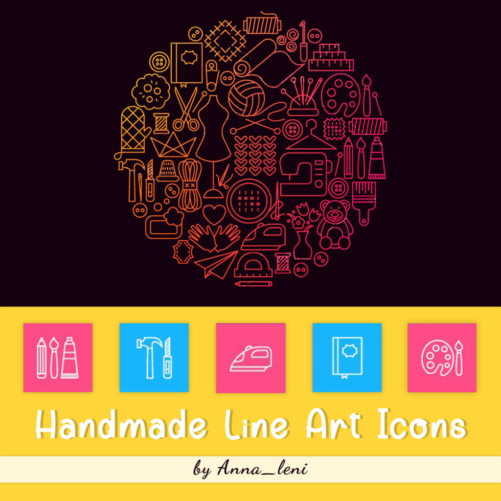 Handmade Line Art Icons – MasterBundles