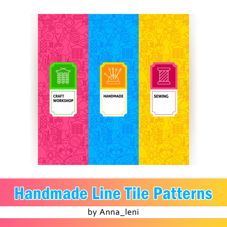 Handmade Line Tile Patterns – MasterBundles