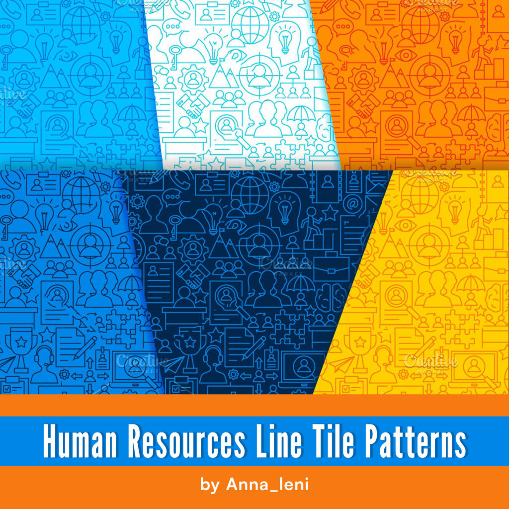 Human Resources Line Tile Patterns – MasterBundles