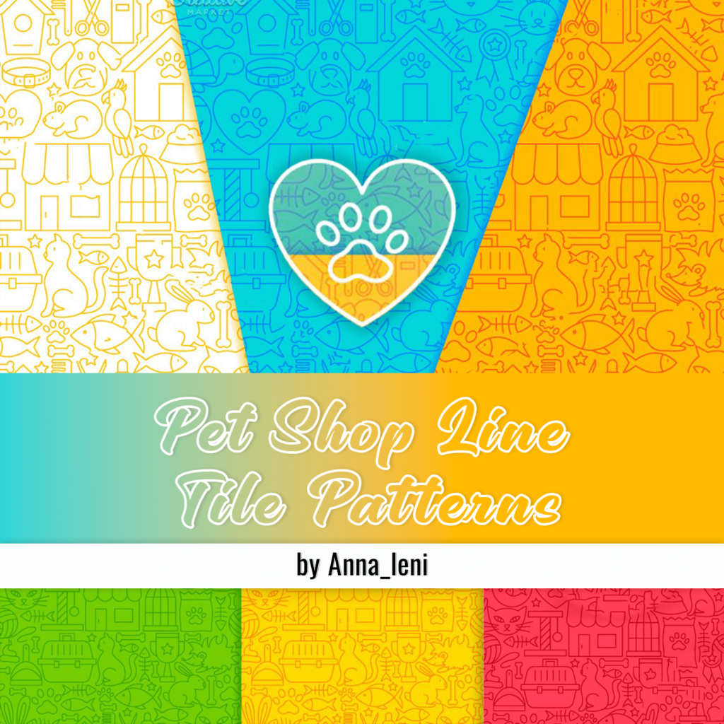 Retro Line Tile Patterns | Master Bundles