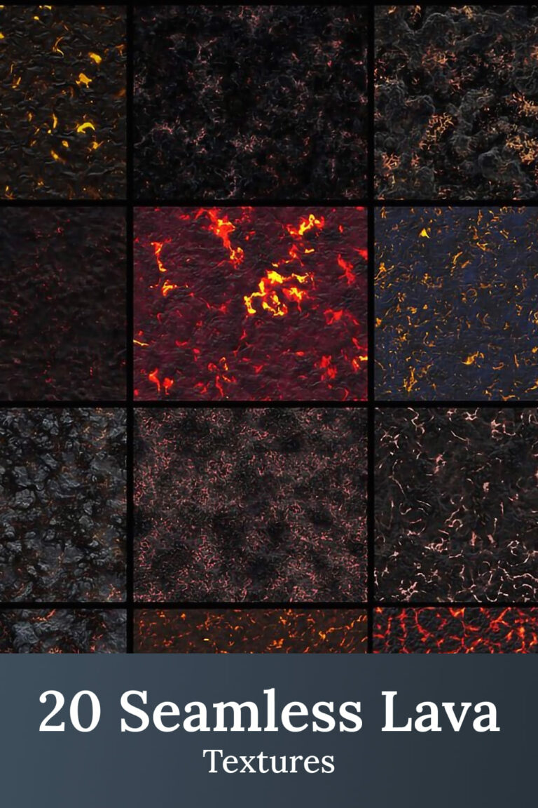 20 Seamless Lava Textures – MasterBundles