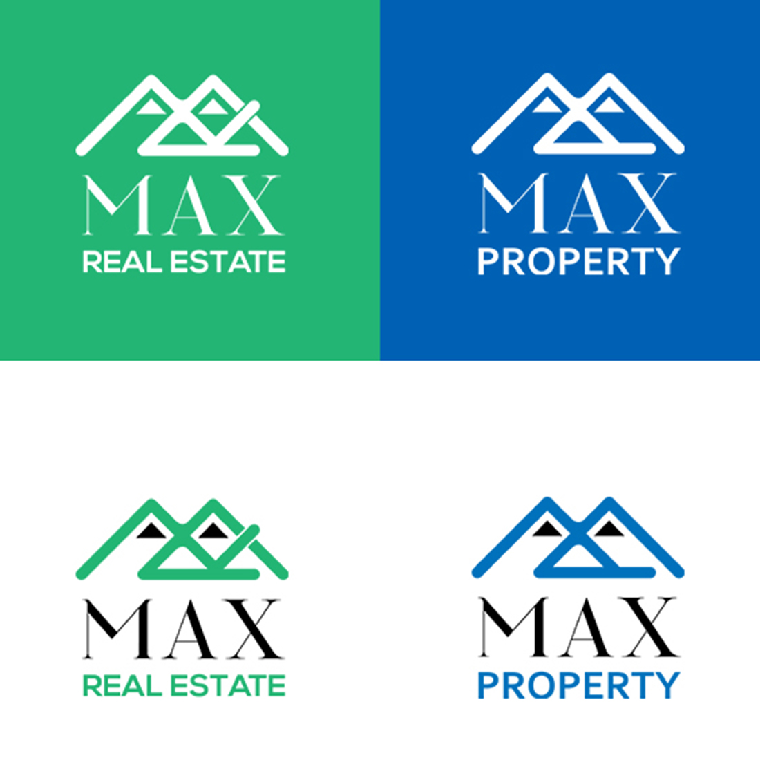 Property and Real Estate Company Logo Template 2 in 1 - MasterBundles
