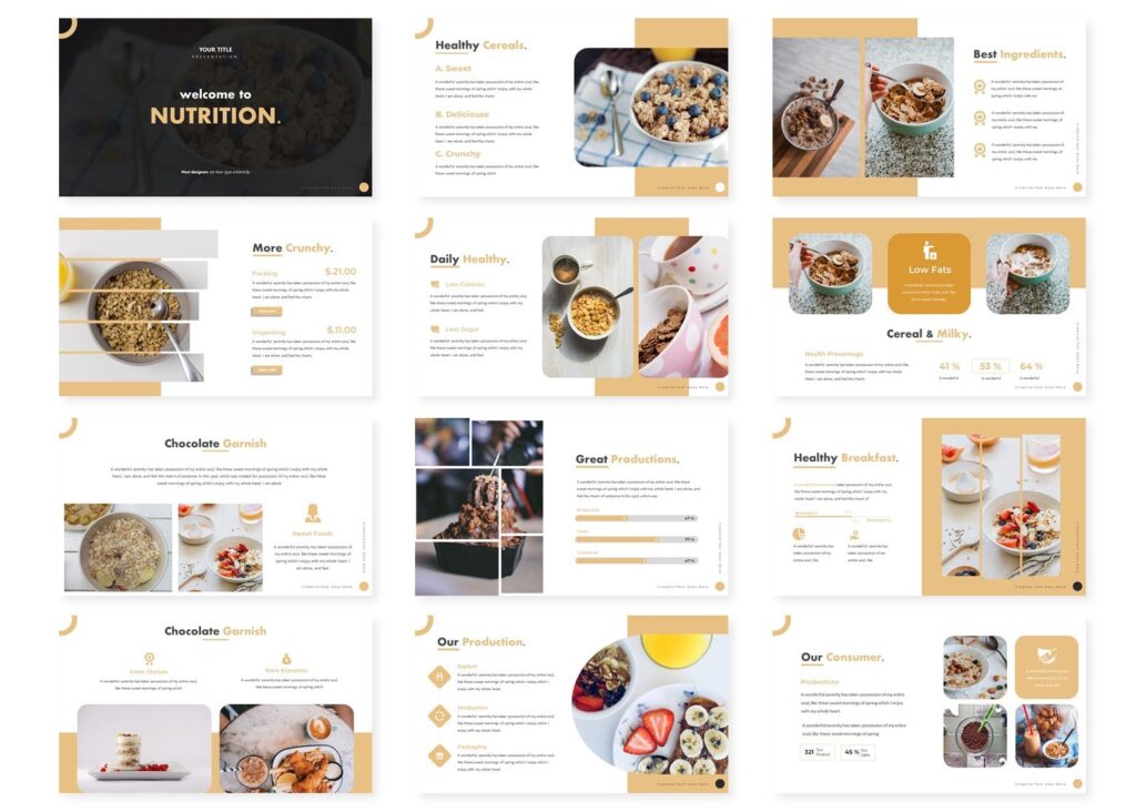 Nutrition - Powerpoint Template – MasterBundles