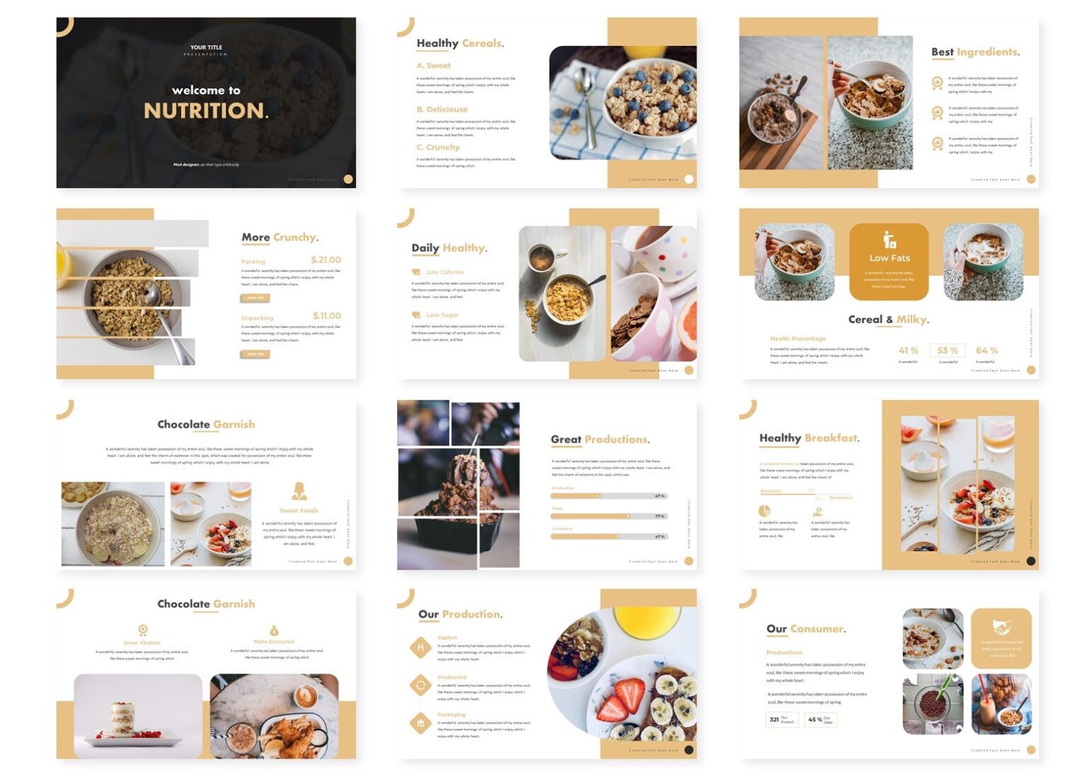 Nutrition - Powerpoint Template – MasterBundles