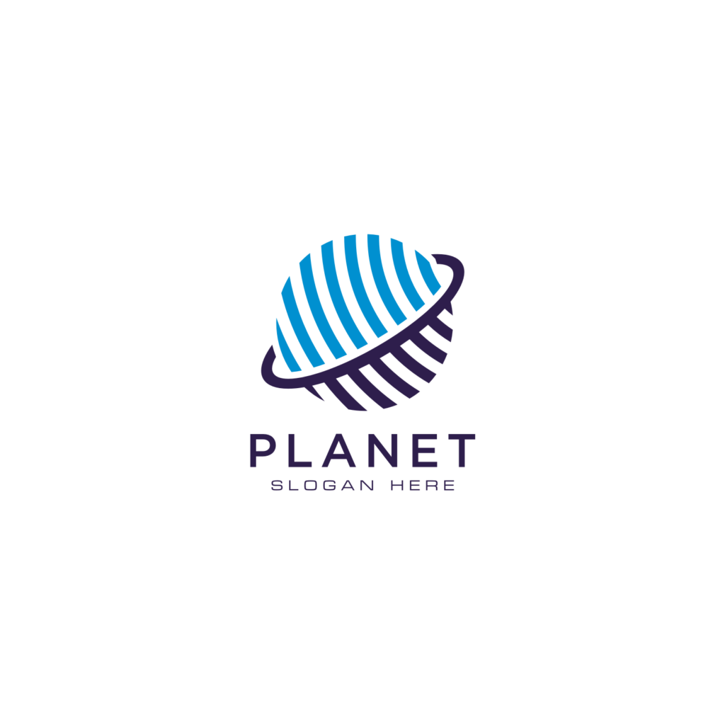 creative planet orbit abstract logo design - MasterBundles