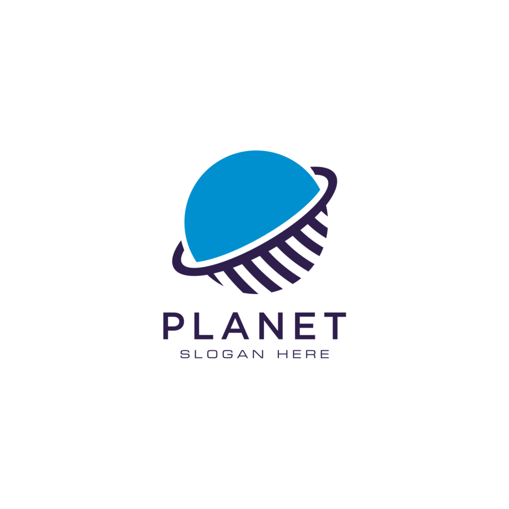 creative planet orbit abstract logo design - MasterBundles