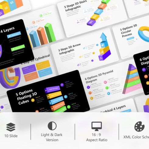 3D Infographic PowerPoint Template | Master Bundles