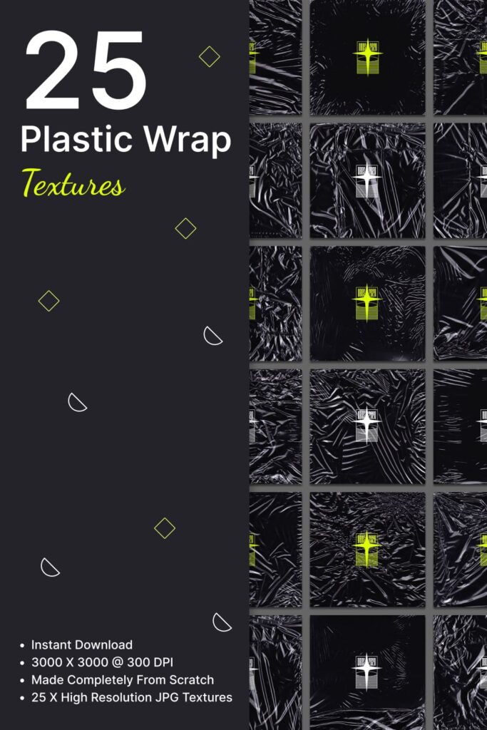 25 Plastic Wrap Textures – MasterBundles
