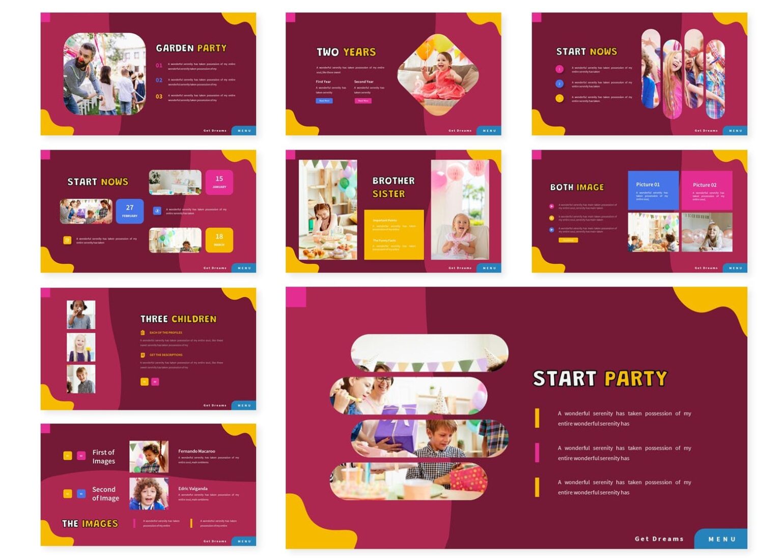 Birth Day Events Powerpoint Template – MasterBundles