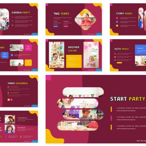 Birth Day Events Powerpoint Template | MasterBundles
