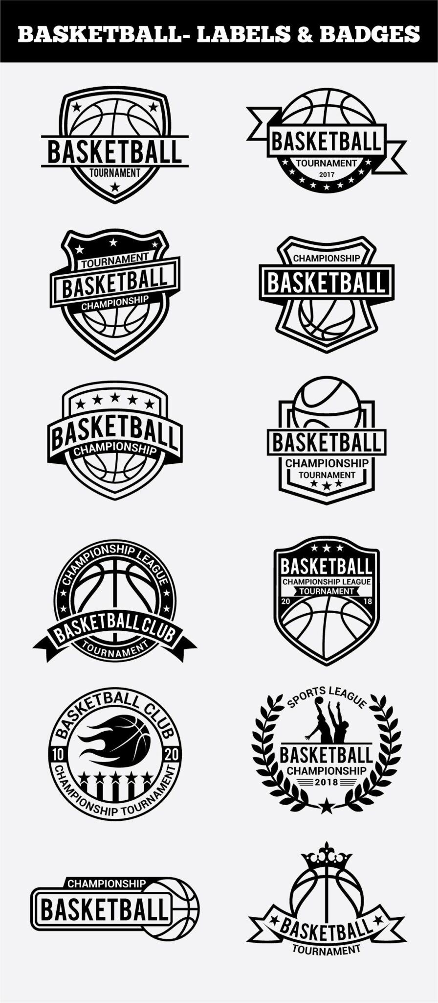 Basketball Badges & Stickers Vol2 – MasterBundles