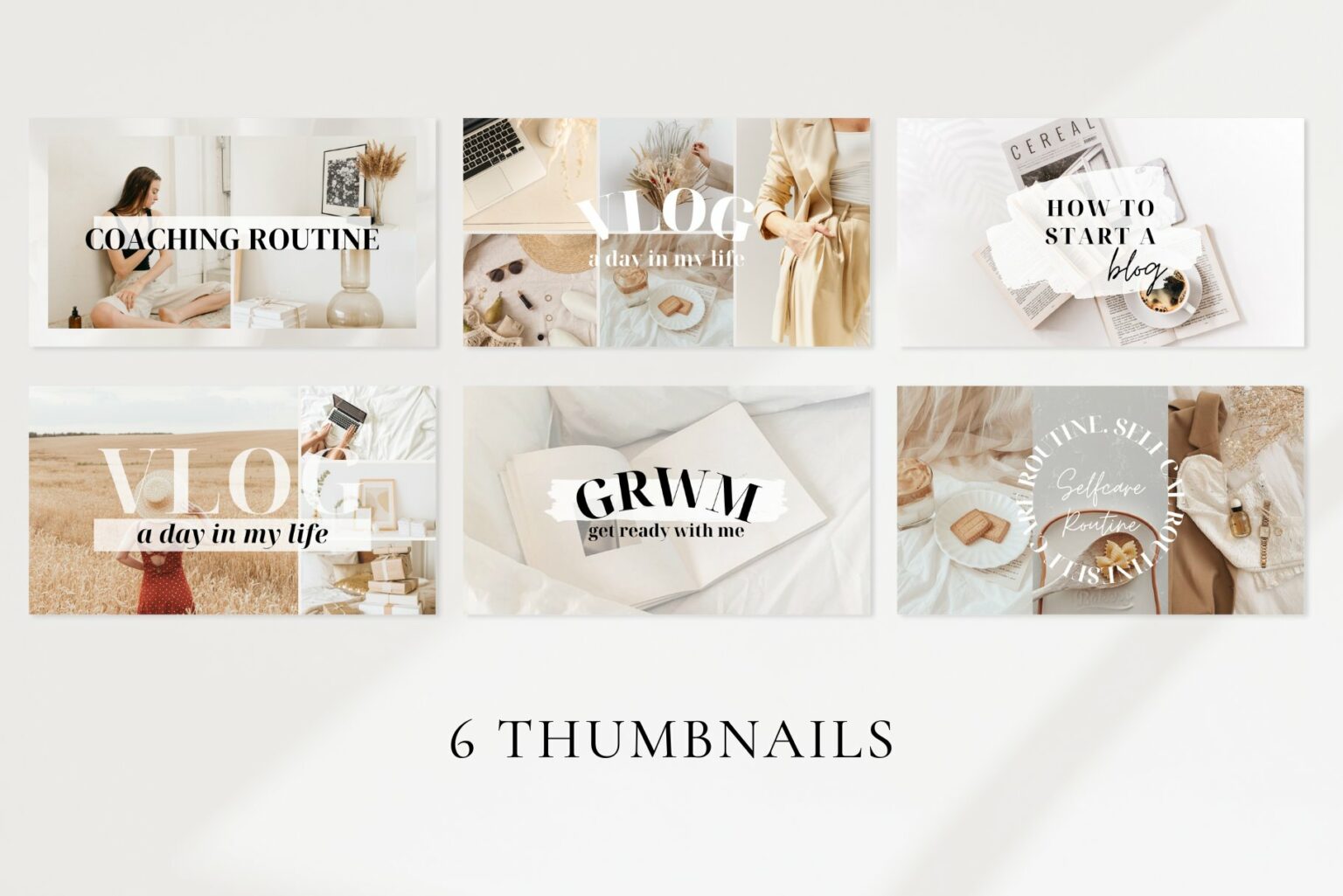 Beige YouTube Branding Kit – MasterBundles