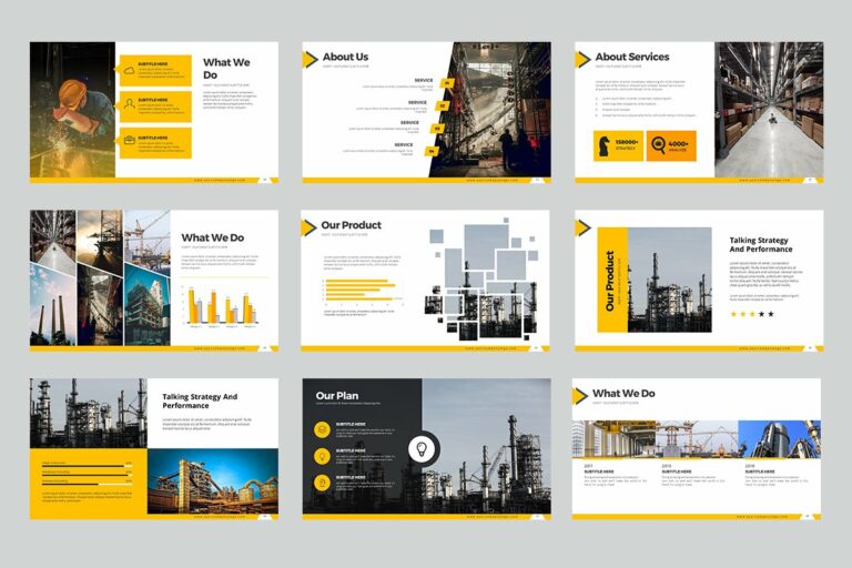 Construction PowerPoint Presentation 400 Slides – MasterBundles