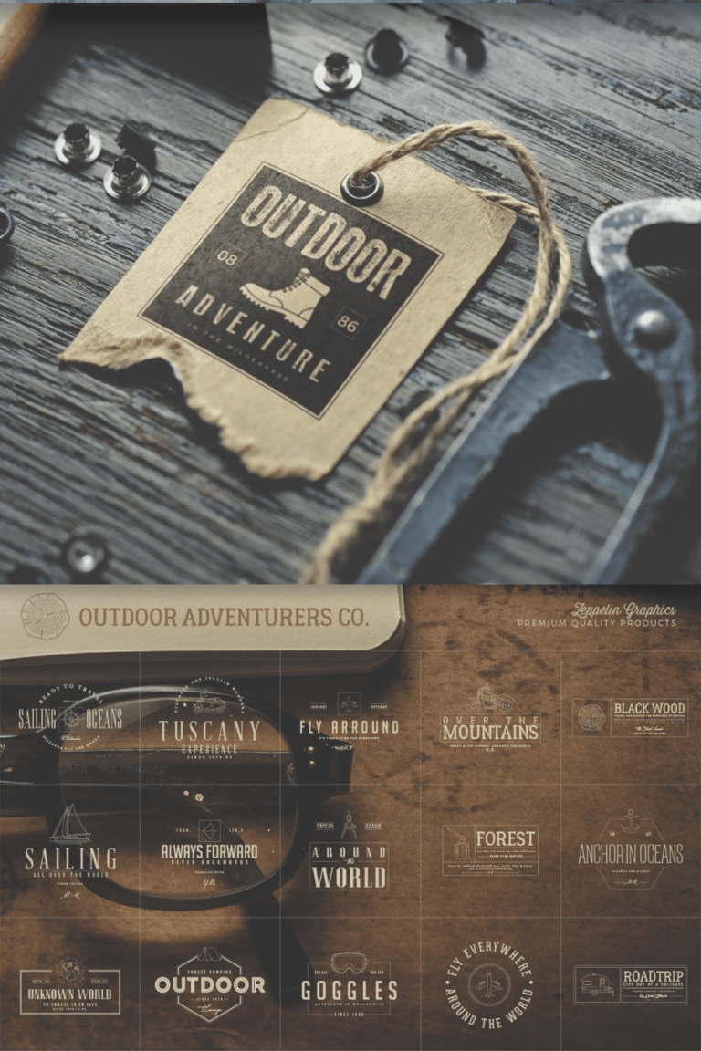 150 Outdoor Adventurers Logos – MasterBundles
